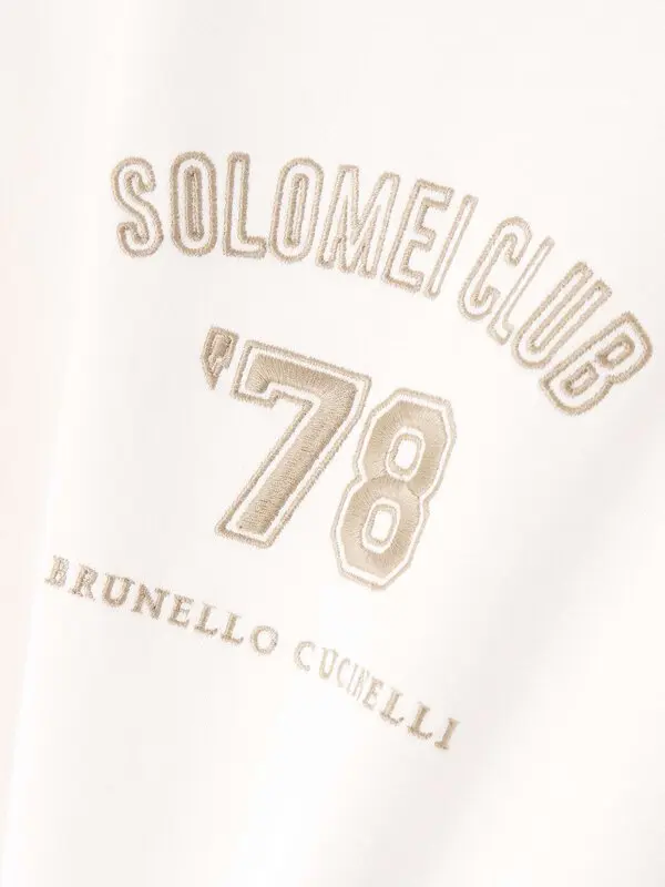 Brunello Cucinelli Embroidered Cotton-jersey T-shirt