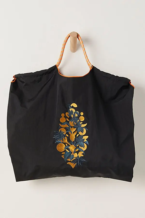 Free People Blooming Buti Tote Bag - Black