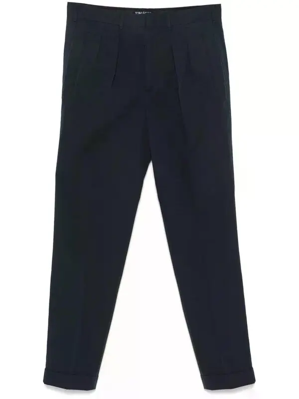 TOM FORD Poplin Chinos - Blue