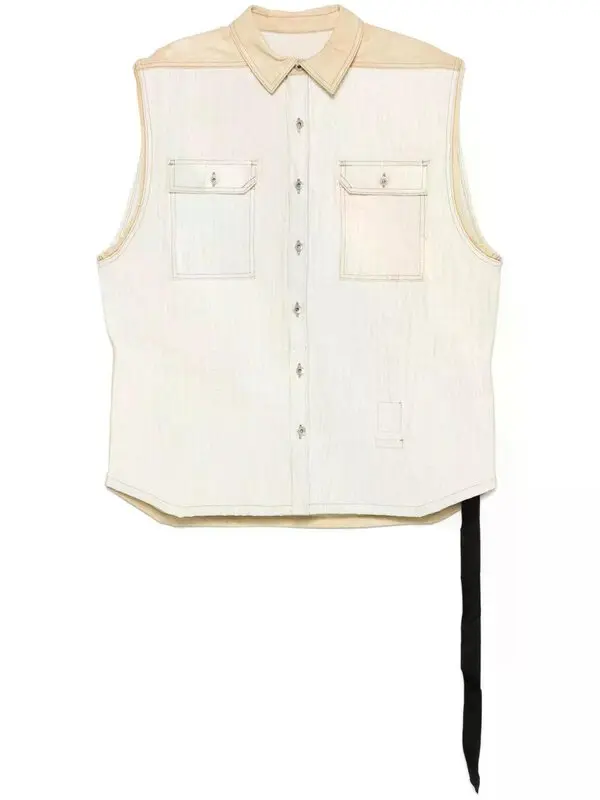 Rick Owens Sl Tommy Jumbo Gilet - White