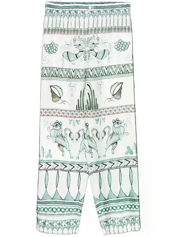 Fabiana Filippi Silk Trousers - White