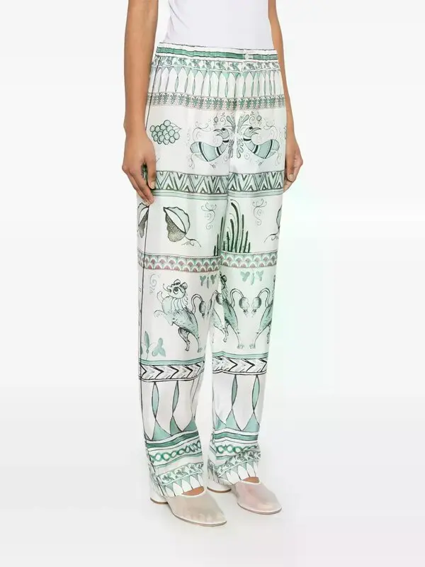 Fabiana Filippi Silk Trousers - White