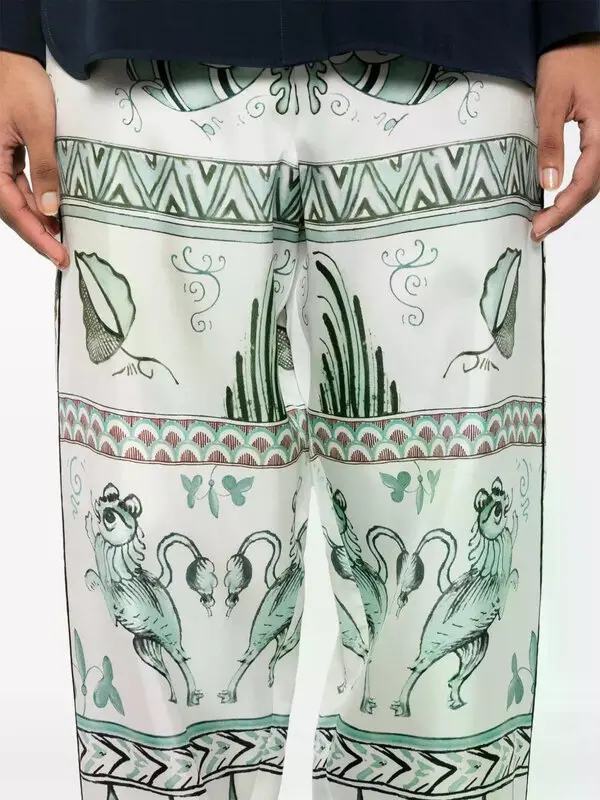 Fabiana Filippi Silk Trousers - White