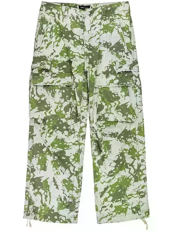 PURPLE BRAND Double-pocket Cargo Trousers