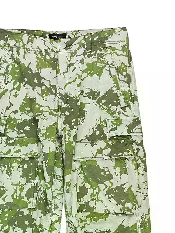PURPLE BRAND Double-pocket Cargo Trousers