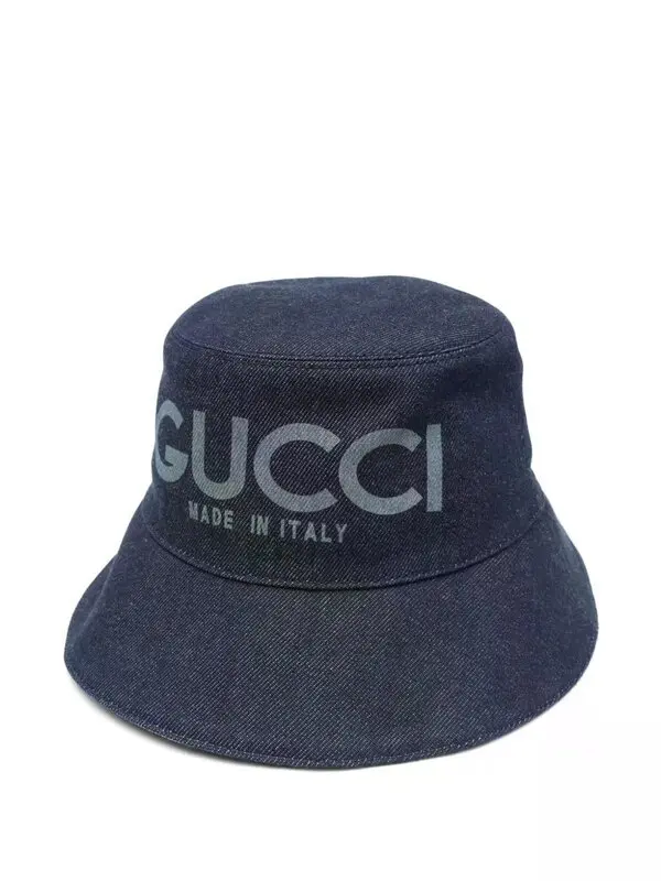 Gucci Denim Bucket Hat - Blue