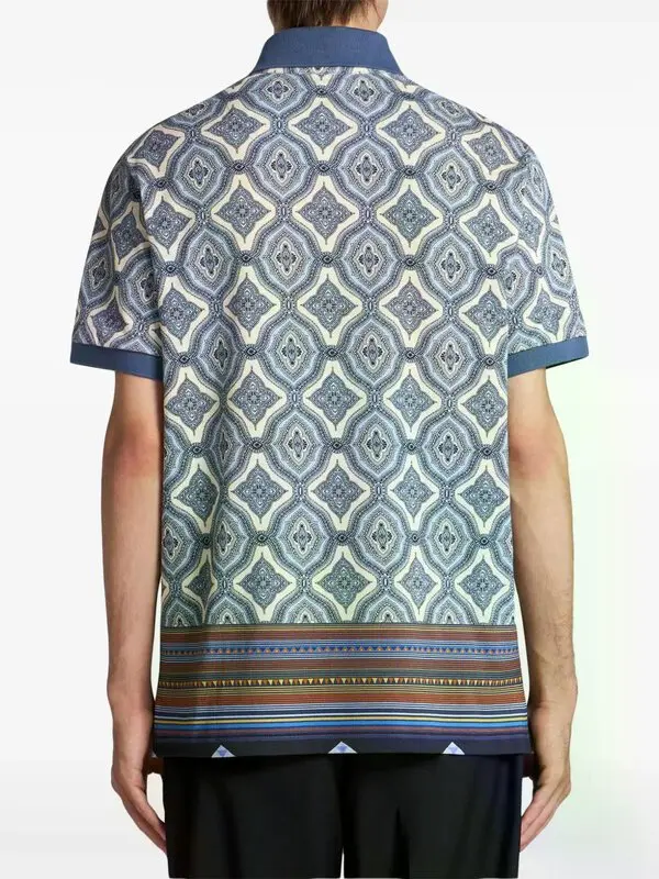 Etro Geometric-print Polo Shirt