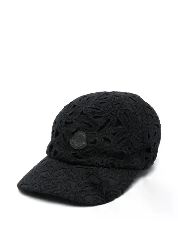 Moncler Macramé Baseball Cap - Black