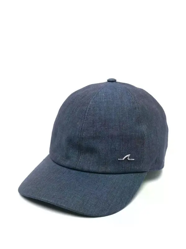 Paul & Shark Linen Baseball Cap - Blue