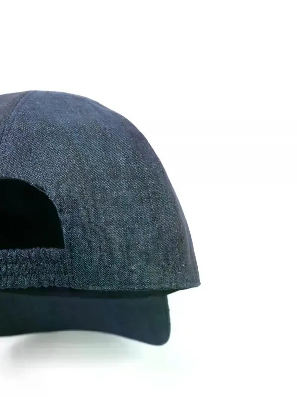Paul & Shark Linen Baseball Cap - Blue