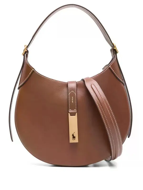Polo Ralph Lauren Polo Id Leather Shoulder Bag - Brown