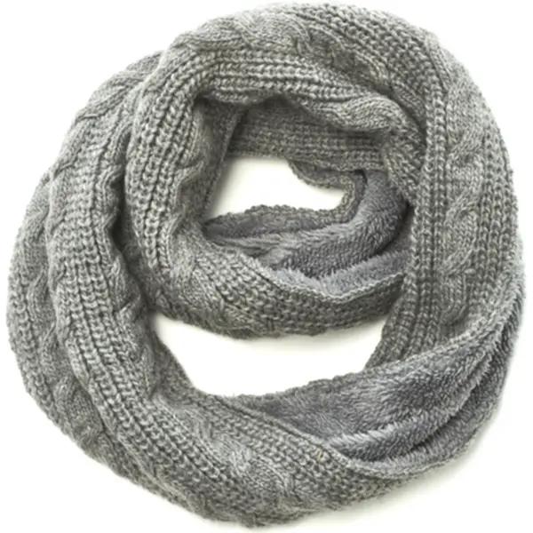 NIRVANNA DESIGNS Trinitas Lined Infinity Scarf - Ash