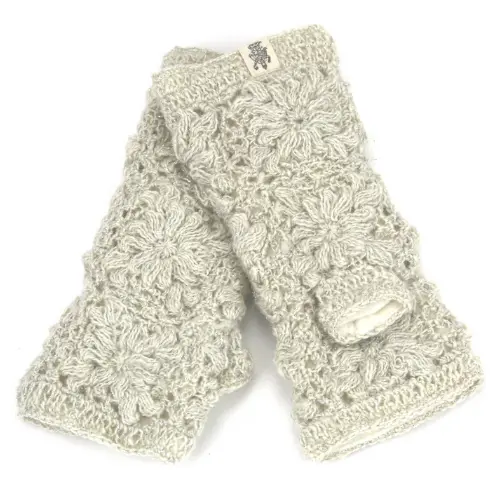 NIRVANNA DESIGNS Metal Vein Handwarmers - White/gold