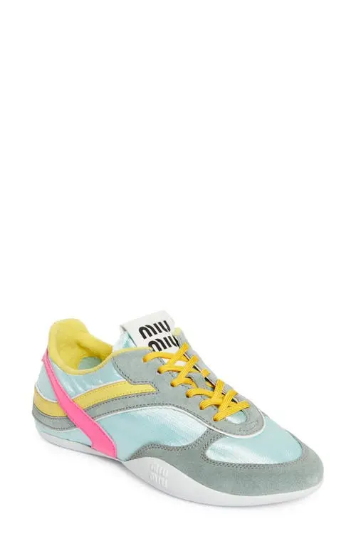 Miu Miu Gymnasium Low-top Sneakers - Anice/ Fuxia
