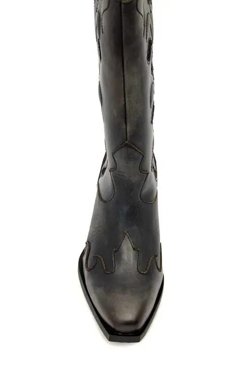 ALLSAINTS Dolly Western Boots - Etch Dark Brown
