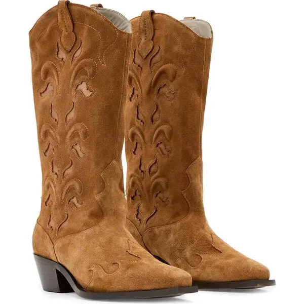 ALLSAINTS Dolly Western Boots - Etch Tan Brown