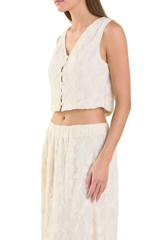 Endless Rose Floral Embroidered Vest