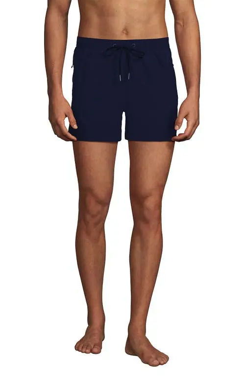 LANDS' END 5 Inch Volley Swim Trunk - Deep Sea Navy