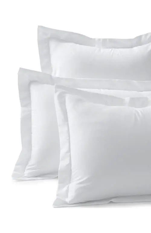LANDS' END 400 Thread Count Premium Supima Cotton No Iron Sateen Pillow Sham - White