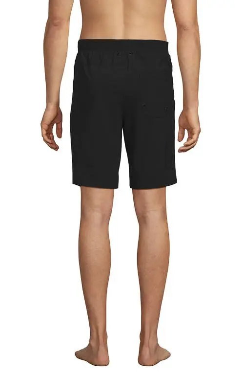 LANDS' END 9" Volley Hydroliner Swim Trunks - Black
