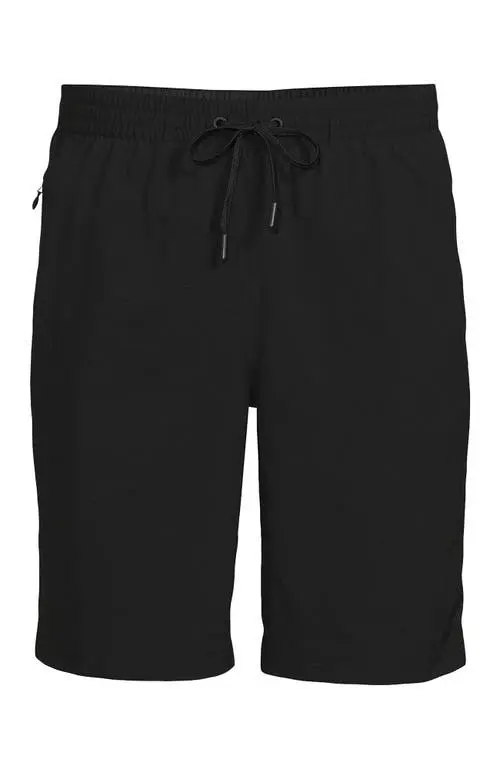 LANDS' END 9" Volley Hydroliner Swim Trunks - Black