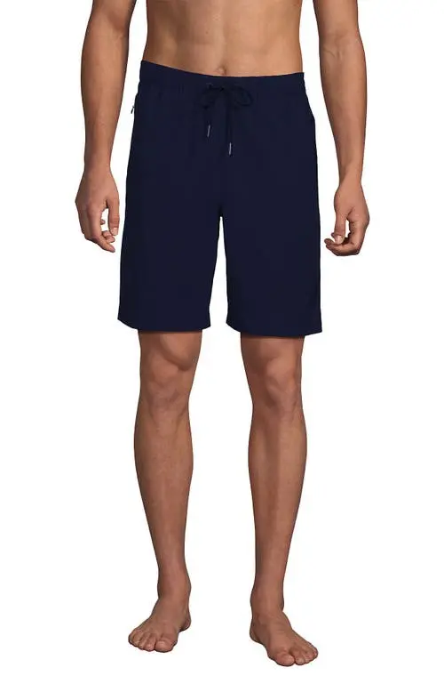 LANDS' END 9" Volley Hydroliner Swim Trunks - Deep Sea Navy