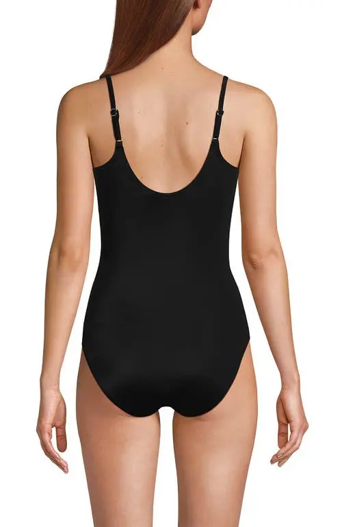 LANDS' END Dd-cup Tugless Thin Strap One-piece Swimsuit