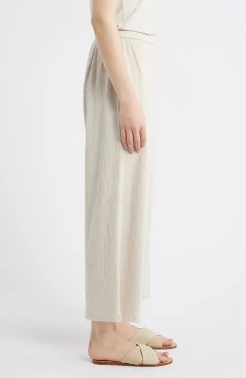 Eileen Fisher Jersey Ankle Wide Leg Pants