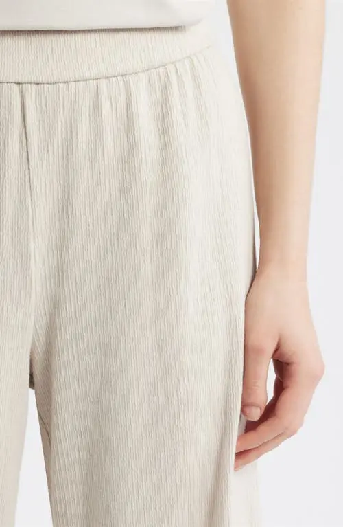 Eileen Fisher Jersey Ankle Wide Leg Pants