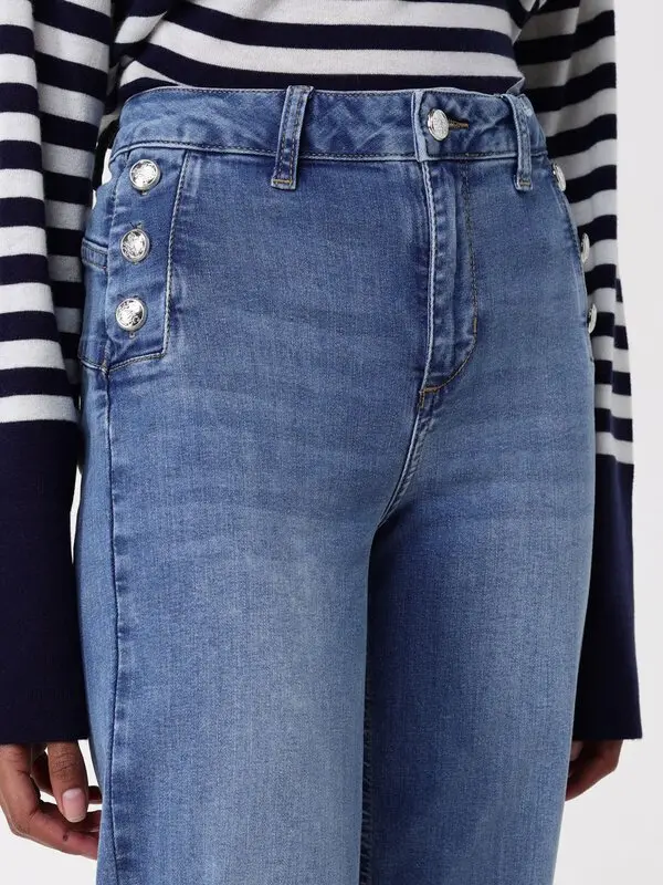 Liu Jo Flare Jeans With Button Detail