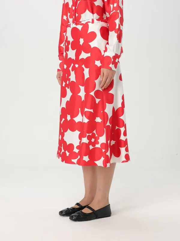 Marni Floral Print Midi Skirt