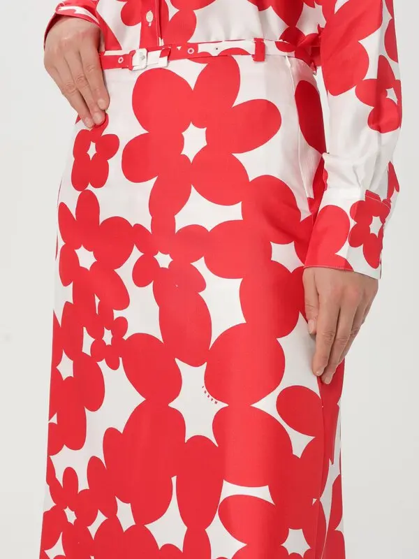 Marni Floral Print Midi Skirt