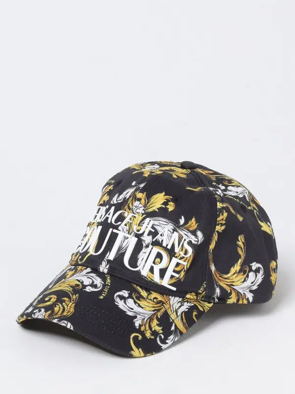 Versace Printed Baseball Cap - Black