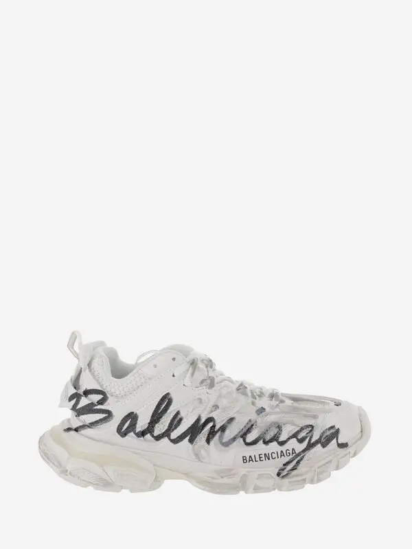 Balenciaga Lace Up Sneakers - White