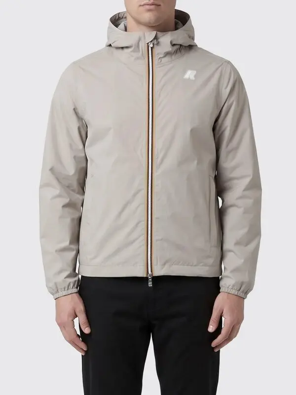 K-WAY Zip-up Hooded Jacket - Beige