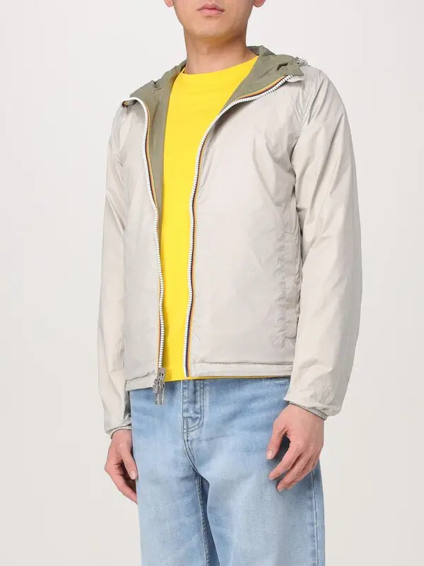 K-WAY Zip Up Hooded Jacket - Military