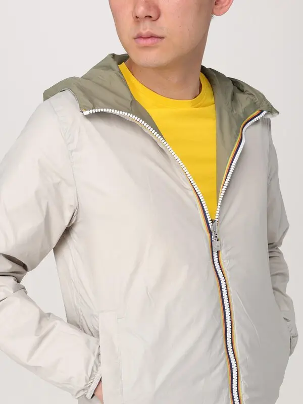 K-WAY Zip Up Hooded Jacket - Military