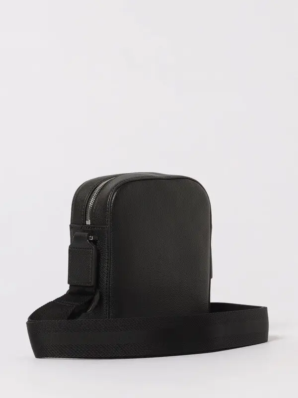 BOSS Leather Shoulder Bag - Black