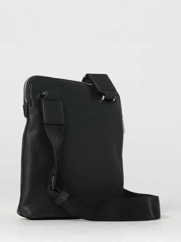 BOSS Leather Shoulder Bag - Black