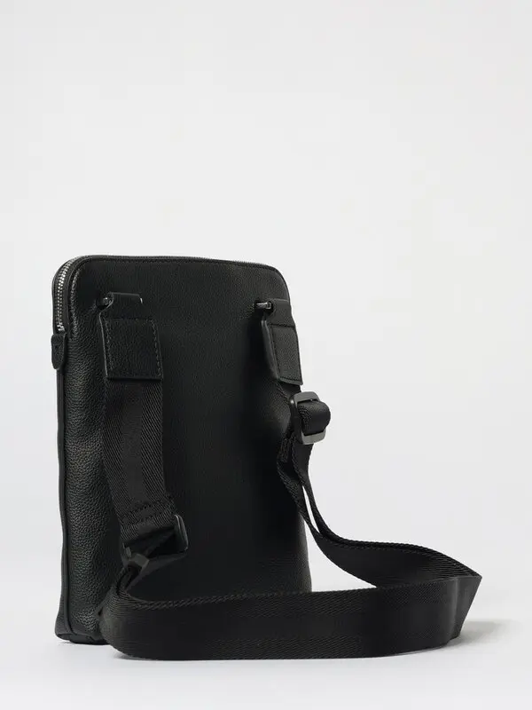 BOSS Leather Shoulder Bag - Black