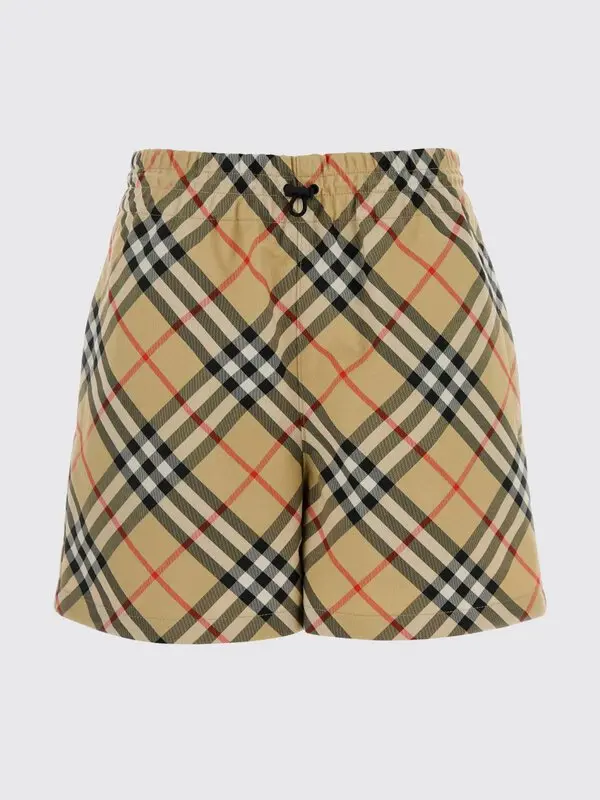 Burberry Vintage Check Polyester Shorts - Beige