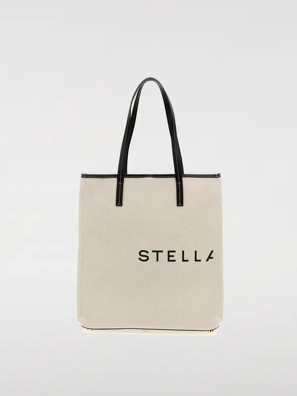 Stella McCartney Logo Canvas Tote - Beige