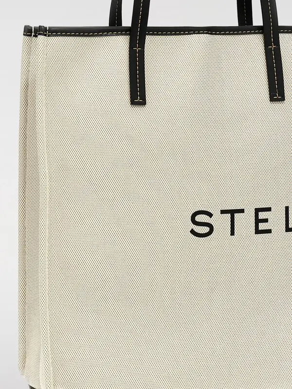 Stella McCartney Logo Canvas Tote - Beige