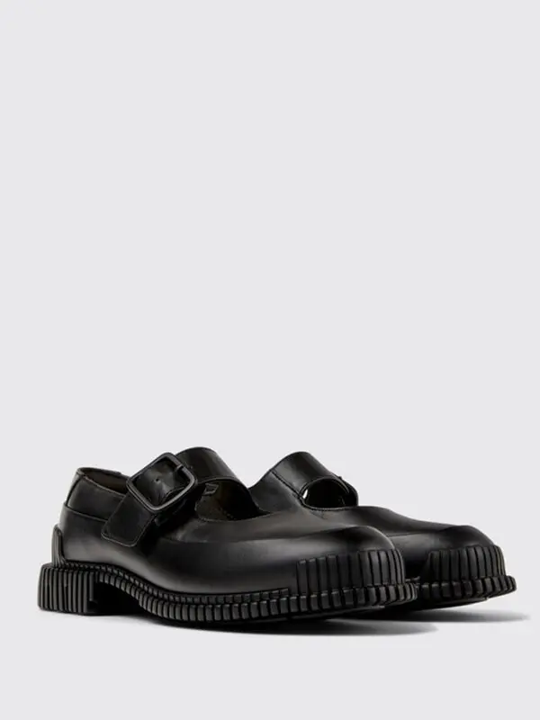 Camper Buckled Ballet Flats - Black