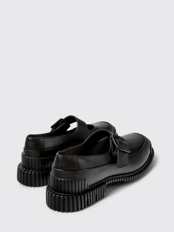 Camper Buckled Ballet Flats - Black
