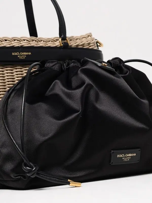 Dolce & Gabbana Woven Shoulder Bag - Beige