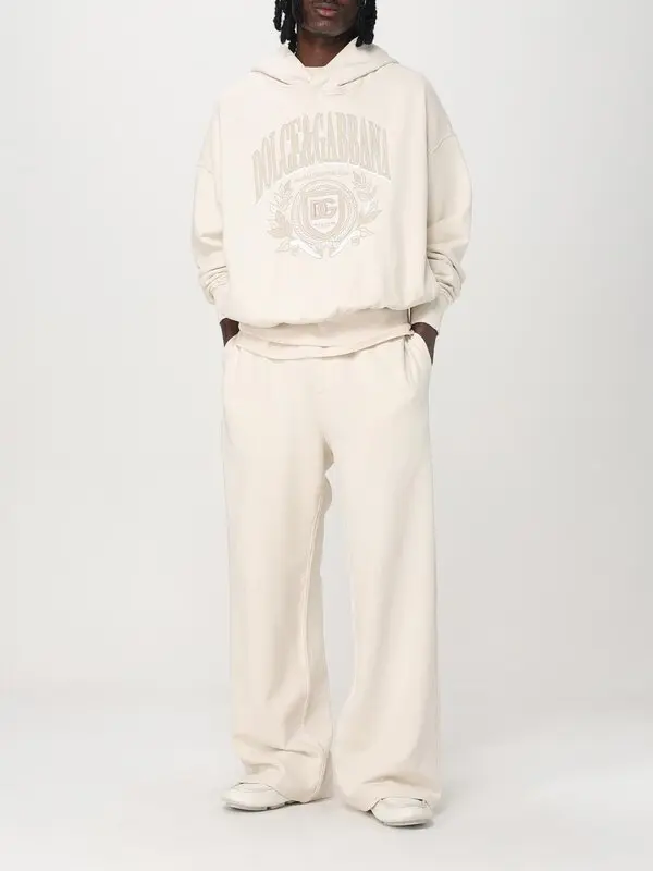 Dolce & Gabbana Emblem Hoodie - Cream