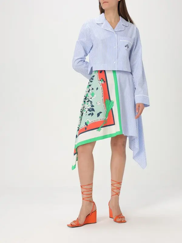 Moschino Striped Cropped Shirt