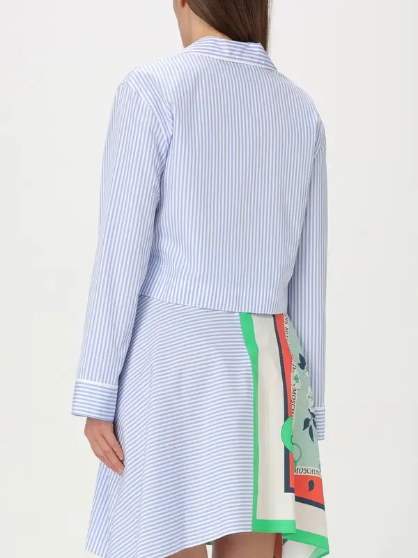 Moschino Striped Cropped Shirt