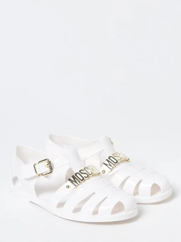 Moschino Flat Sandal - White